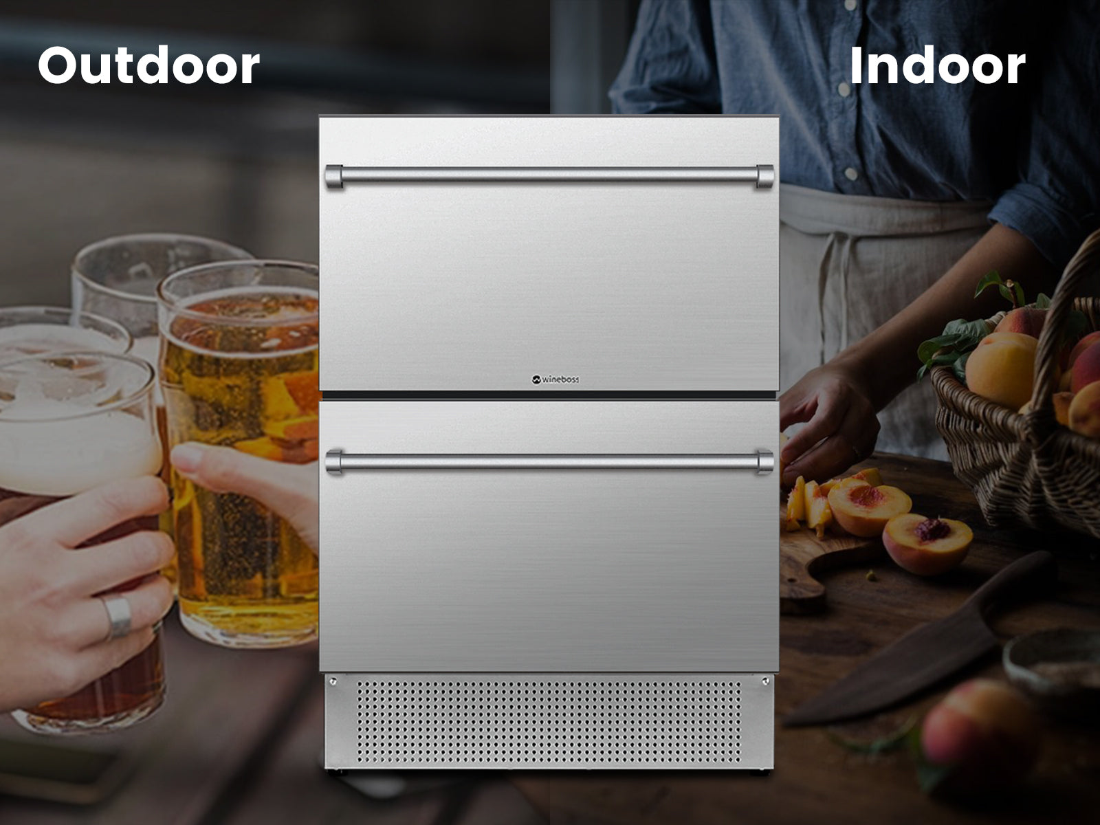 Double Drawer Beverage Fridge – Wineboss Official